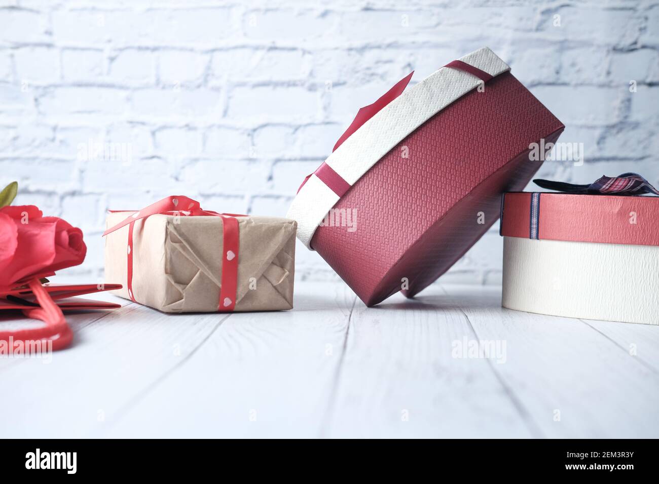 Many gift box hi-res stock photography and images - Alamy