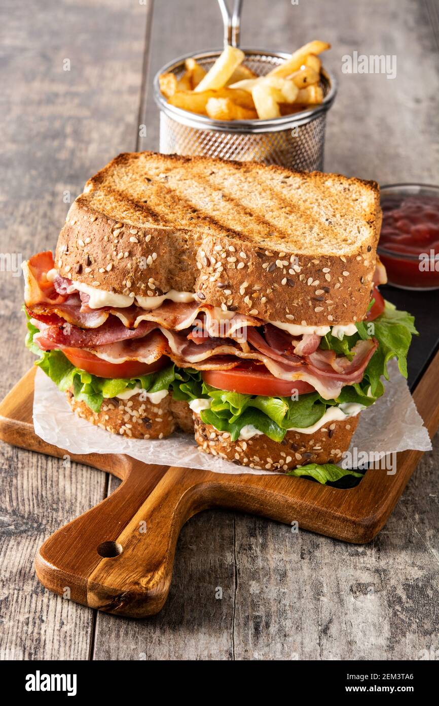 Blt with fries hi-res stock photography and images - Alamy