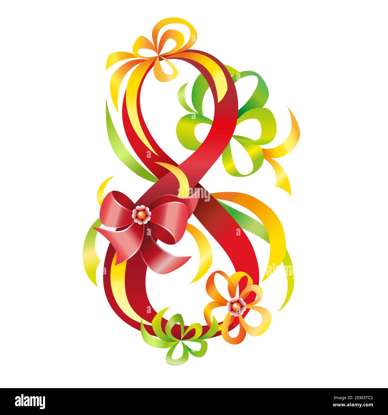 Floral Greeting card with 8 March - paper cut style greeting card, gift ...