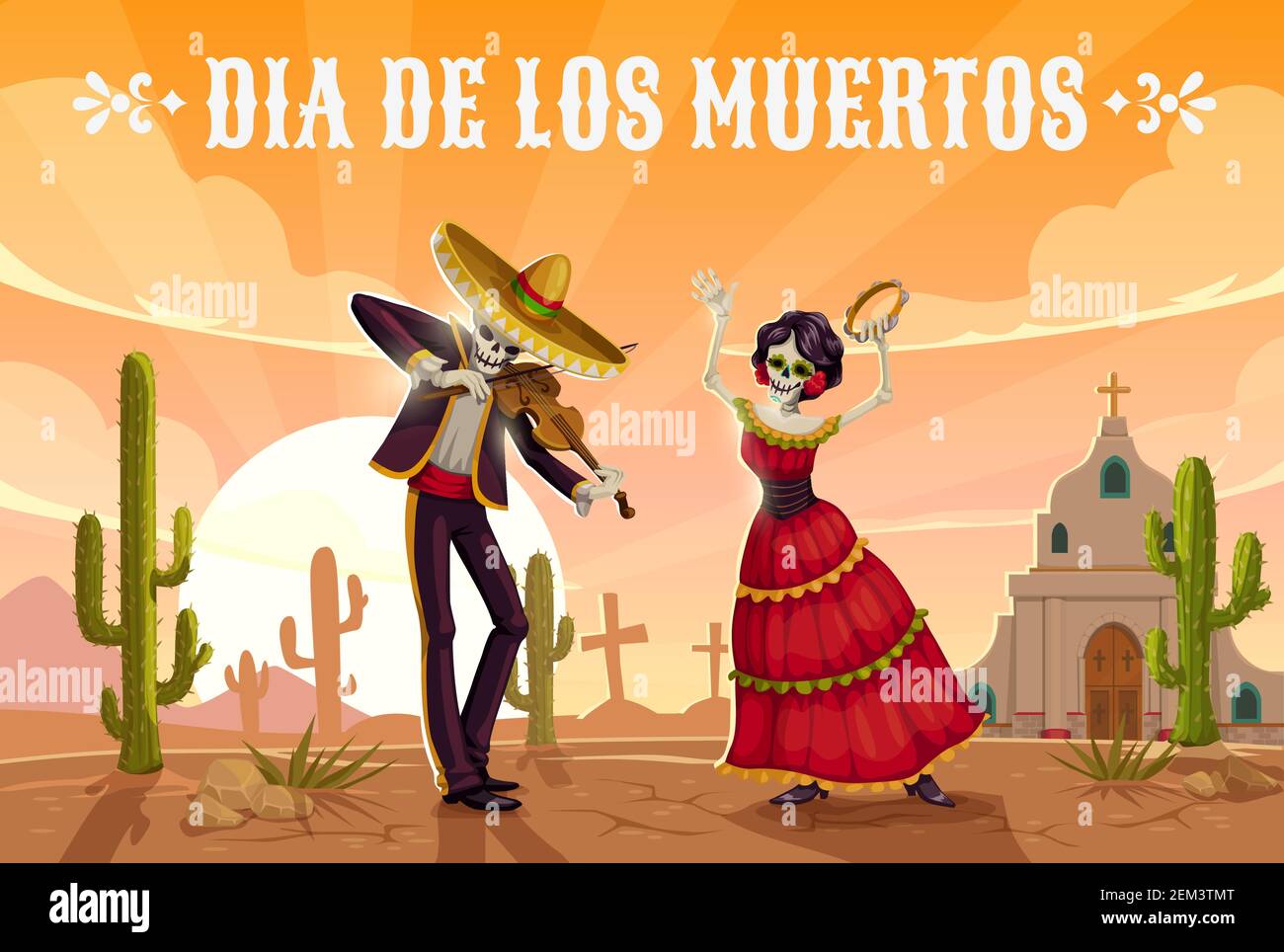 Dancing Skeletons Dia De Los Muertos
