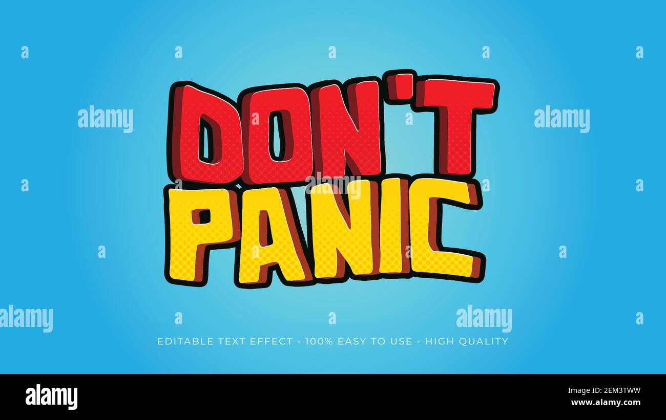 Cartoon text effect hi-res stock photography and images - Alamy