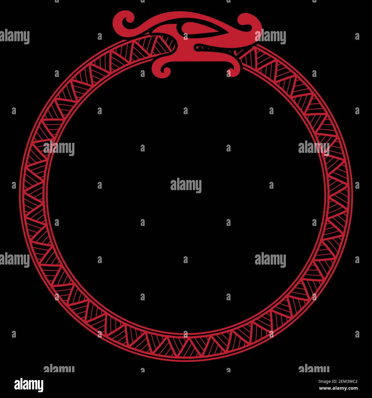 Old Norse design. Dragons in ancient Scandinavian style and Old Norse ...