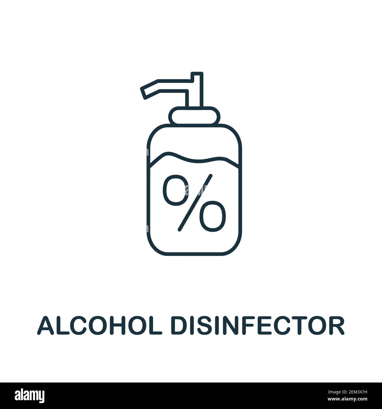 Alcohol Disinfector icon. Simple element from personal hygiene ...
