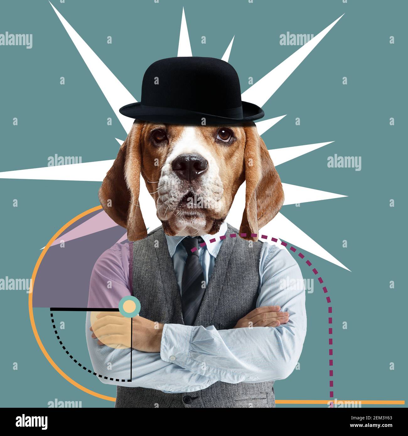 Collage illustration artwork young hi-res stock photography and images ...