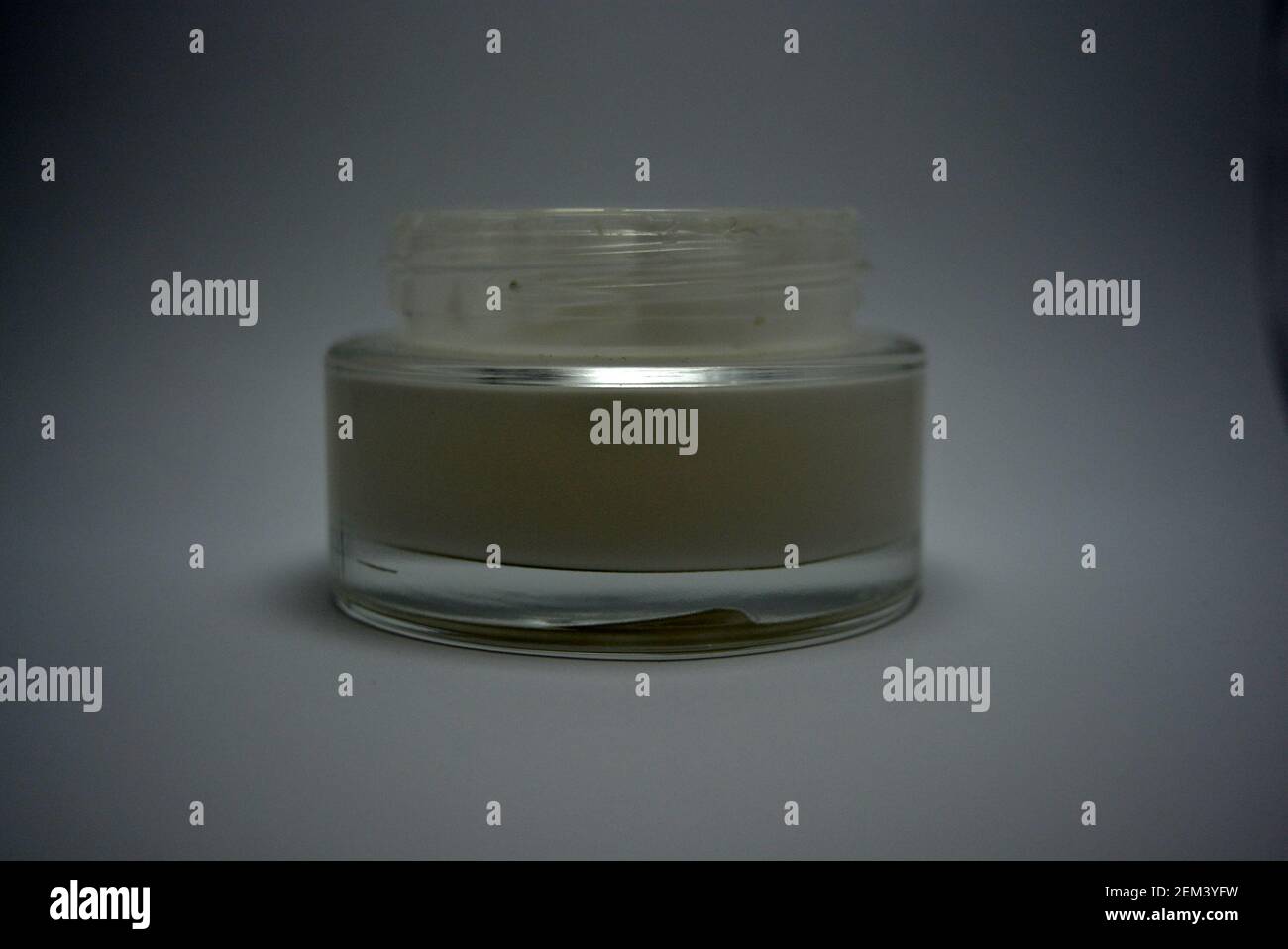 Skin care cosmetics, white face cream, skin. A remedy for rashes and ...