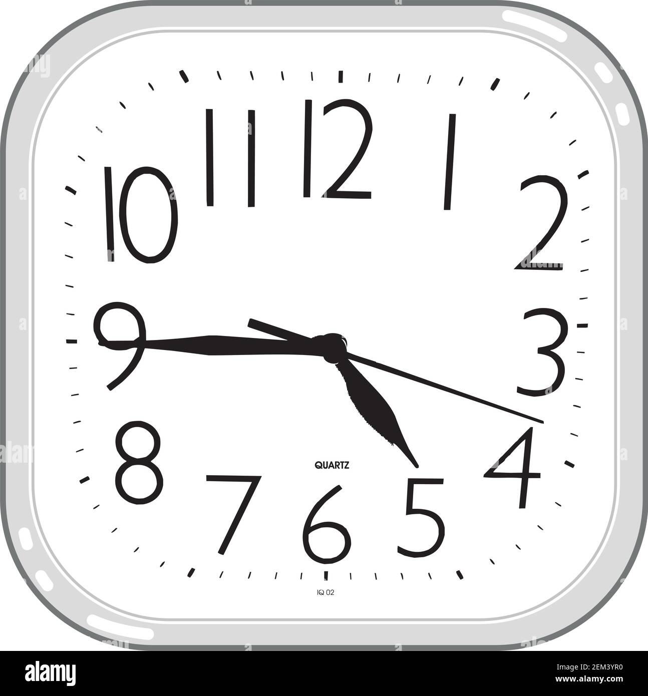 Vector illustration of clock Stock Vector Image & Art - Alamy