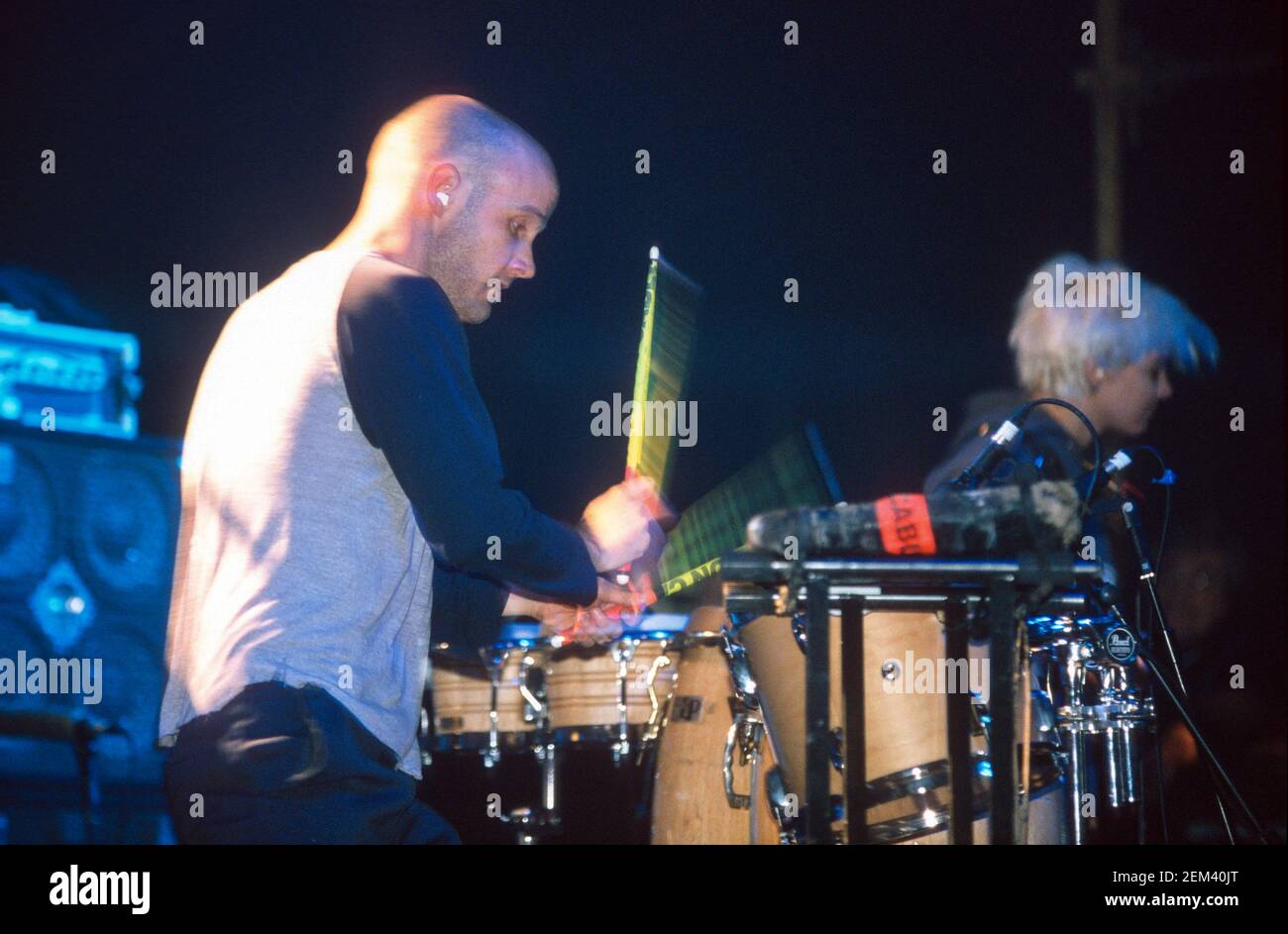 Moby performing at the Homelands festival 2000, Winchester, Hampshire ...