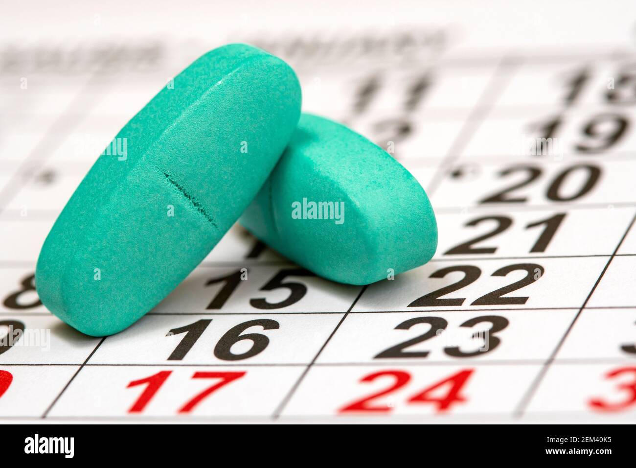 Pills calendar hi-res stock photography and images - Alamy