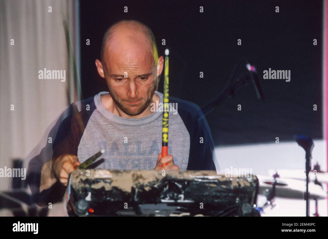 Moby performing at the Homelands festival 2000, Winchester, Hampshire ...