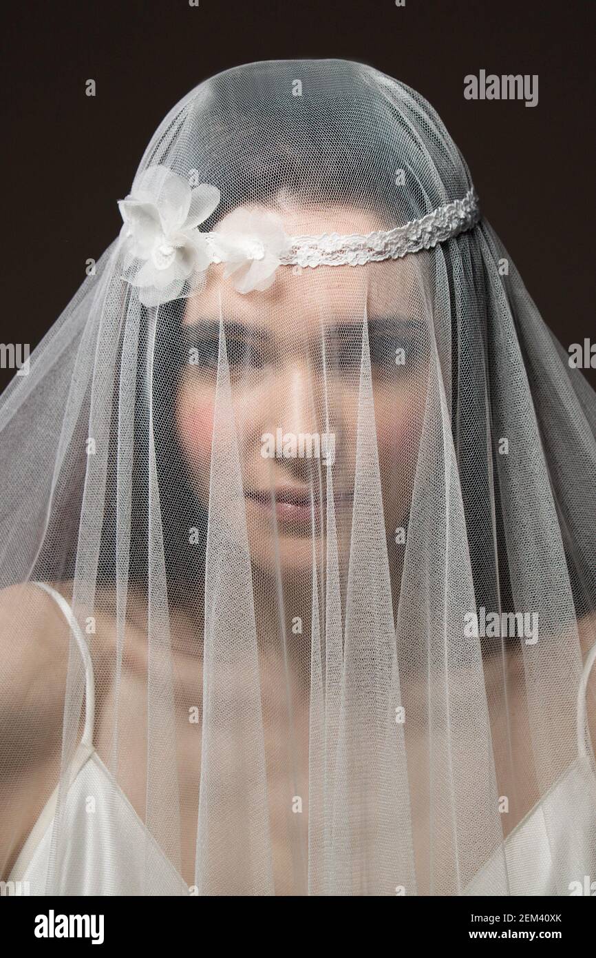 Lace Wedding veil Stock Photo - Alamy