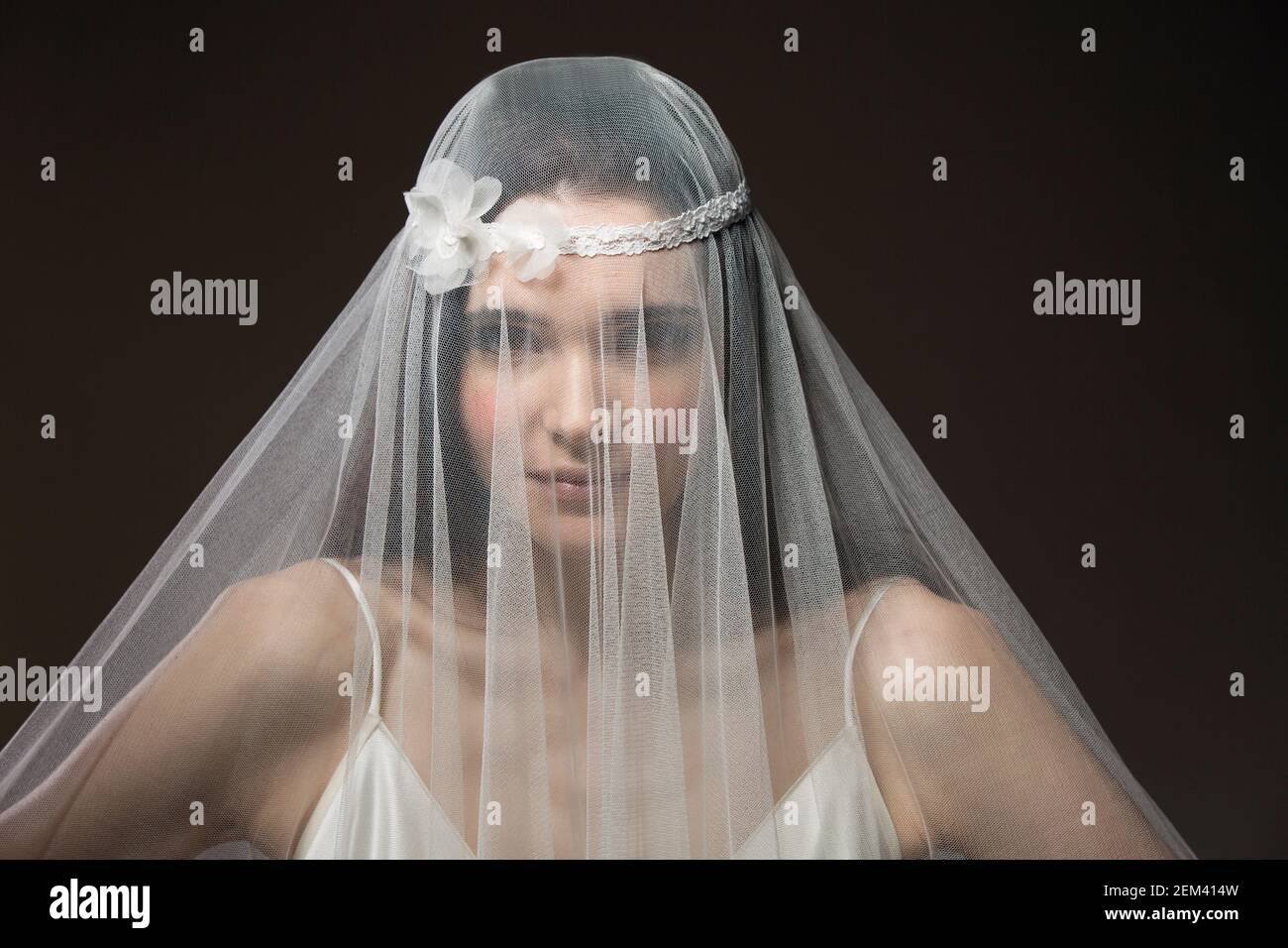 Lace Wedding veil Stock Photo - Alamy