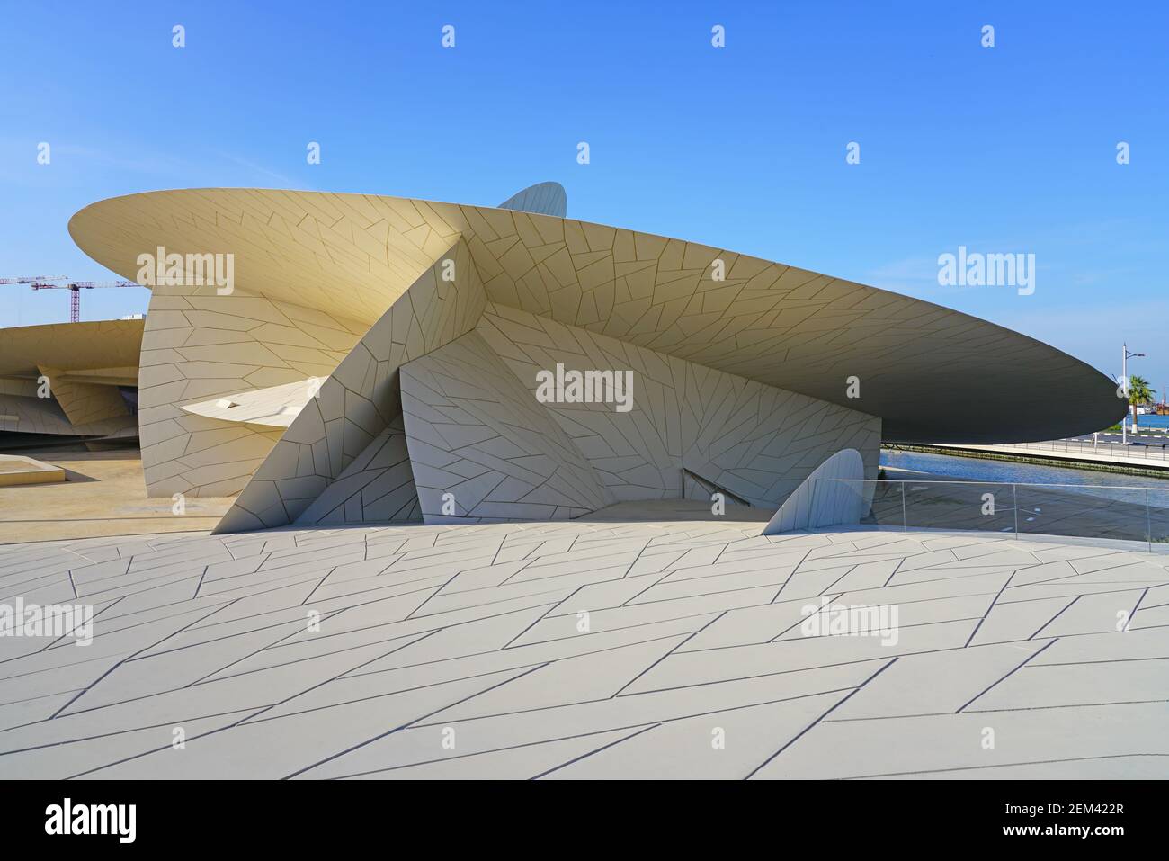 DOHA, QATAR -12 DEC 2019- View of the new National Museum of Qatar ...