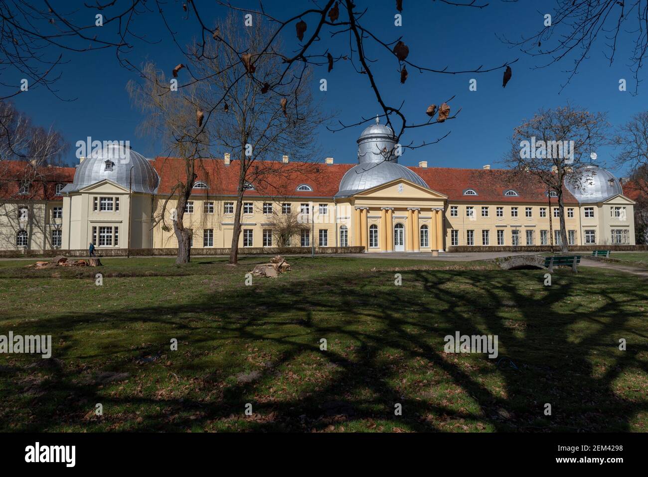 Palace Maltzanow in Milicz, Poland Stock Photo - Alamy
