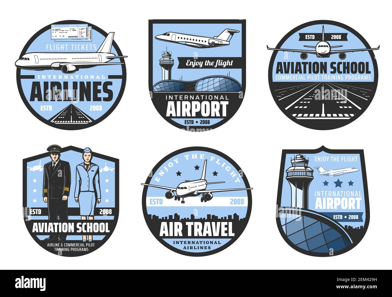 Airplanes logo Cut Out Stock Images & Pictures - Alamy