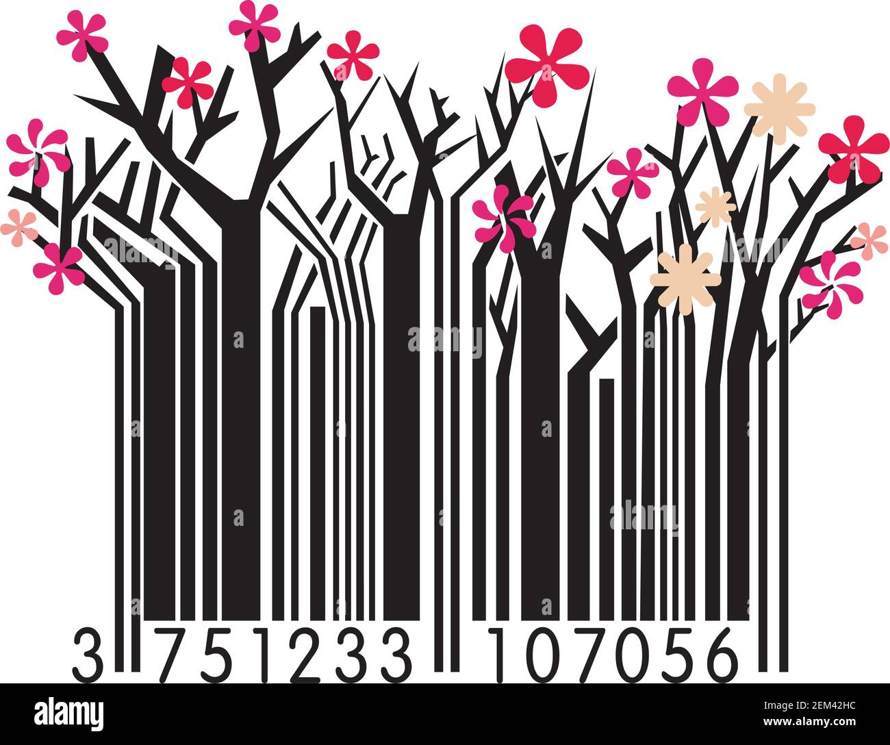 Vector Illustration of Spring Barcode Stock Vector Image & Art - Alamy