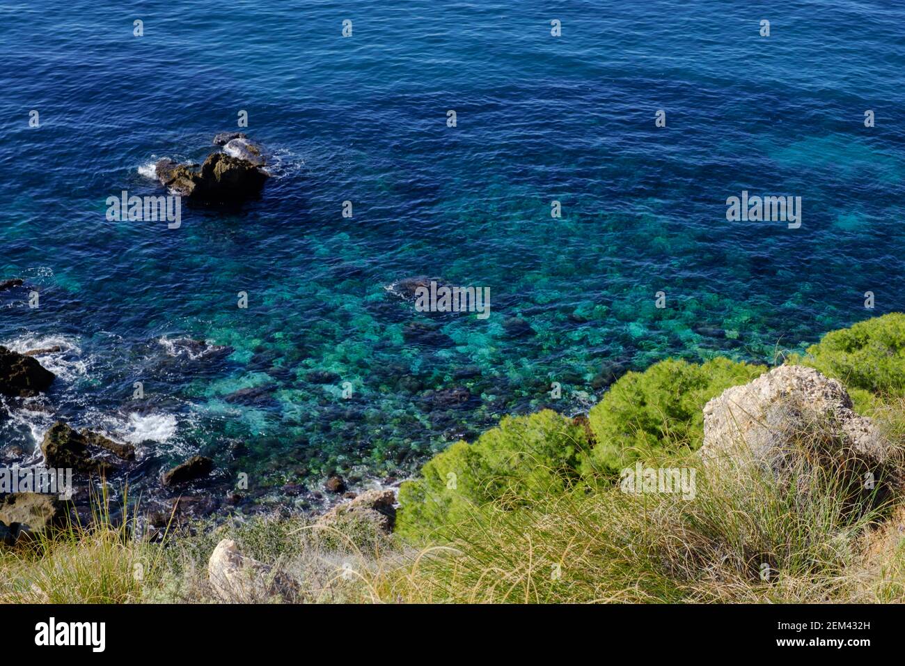 A Mediterranean coastal walk along the cliffs at Acantilados de Maro ...