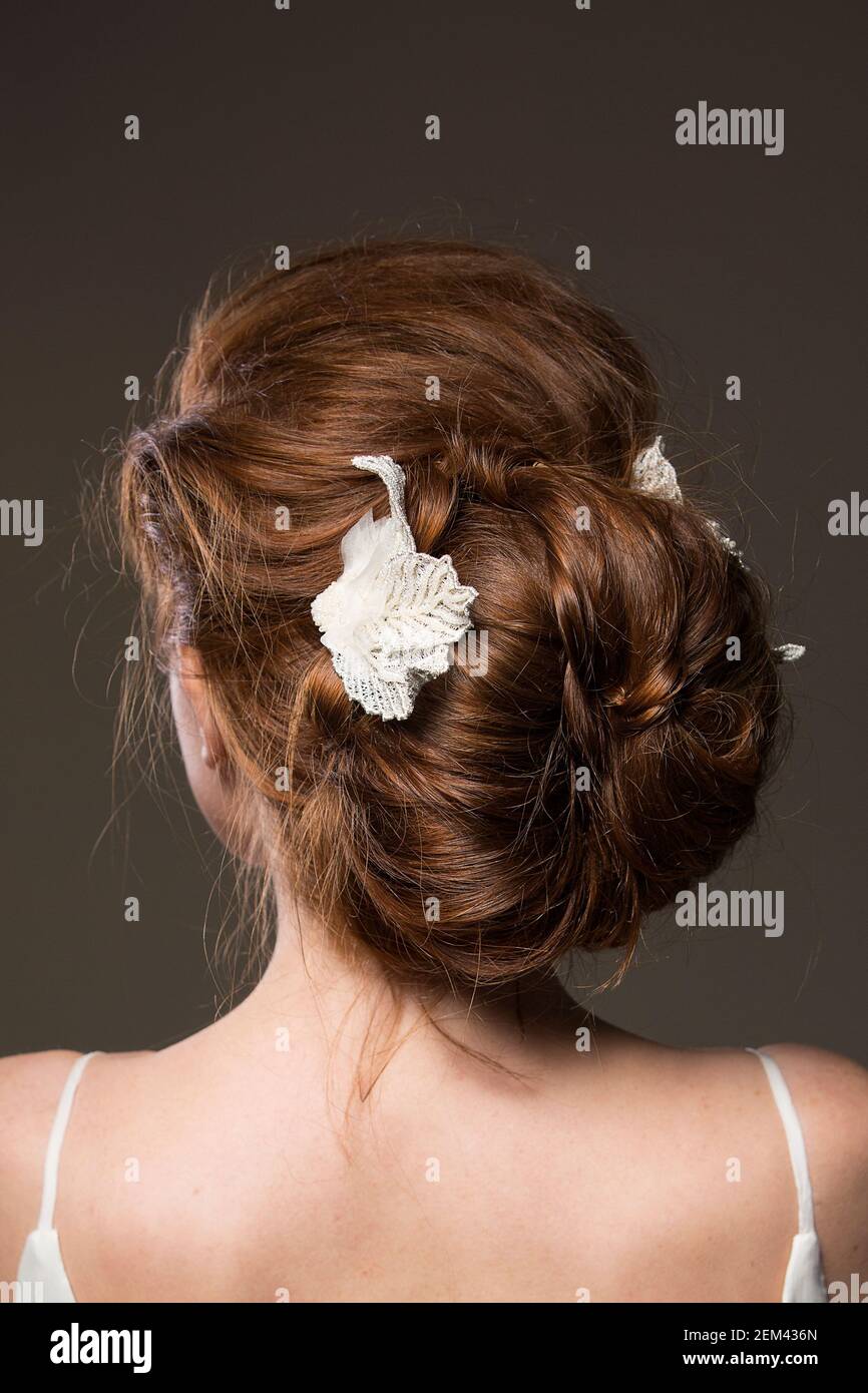 Lace Wedding veil Stock Photo - Alamy