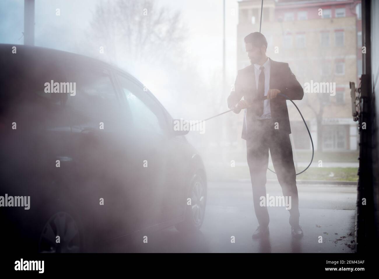 Power wash suit hi-res stock photography and images - Alamy