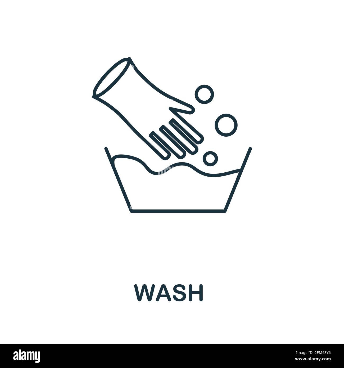 Wash icon. Simple element from personal hygiene collection. Creative ...