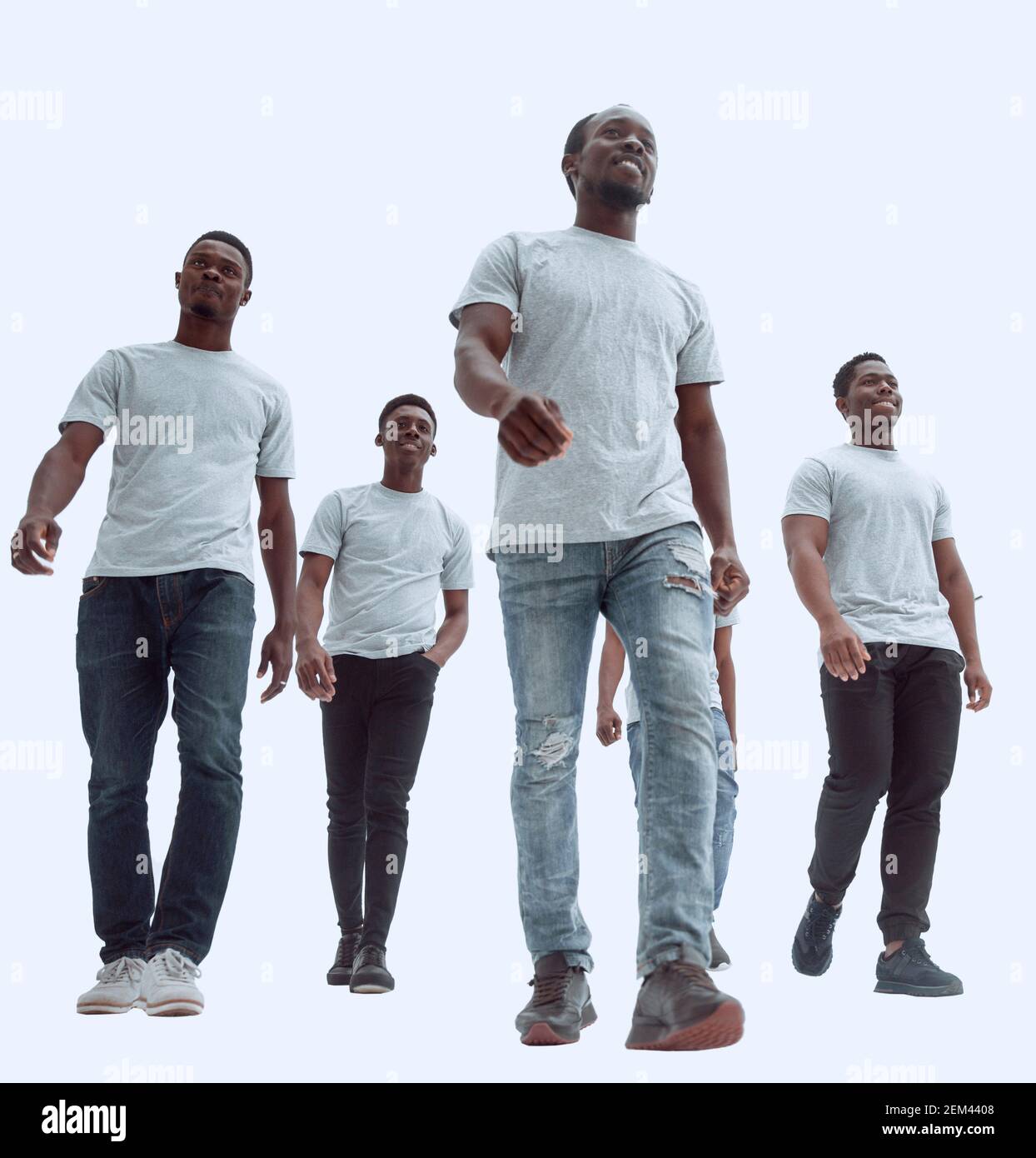 Diverse male friends stepping hi-res stock photography and images - Alamy