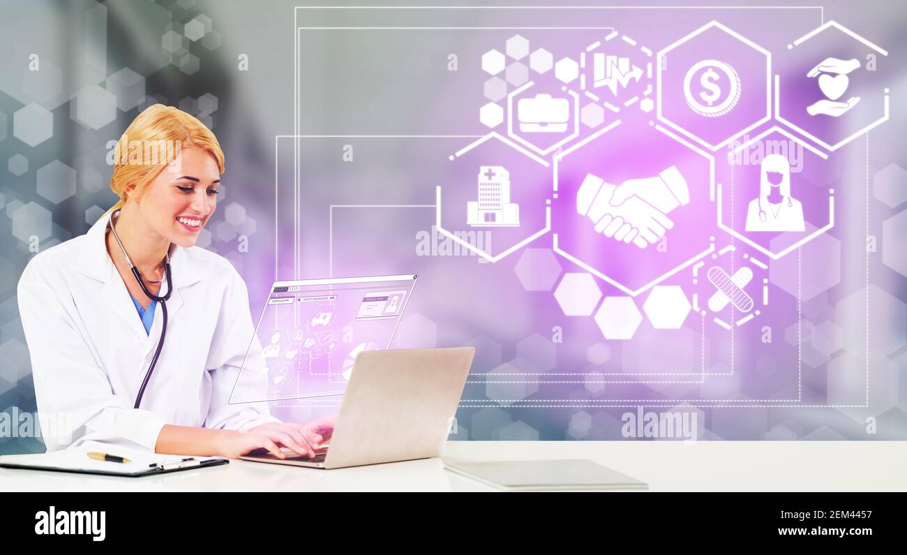 Health Insurance Concept Doctor In Hospital With Health Insurance