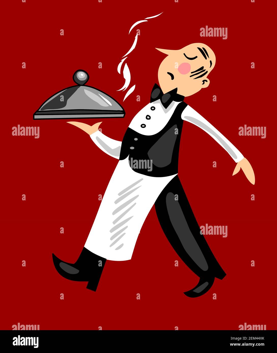 Funny Waitress Cartoon