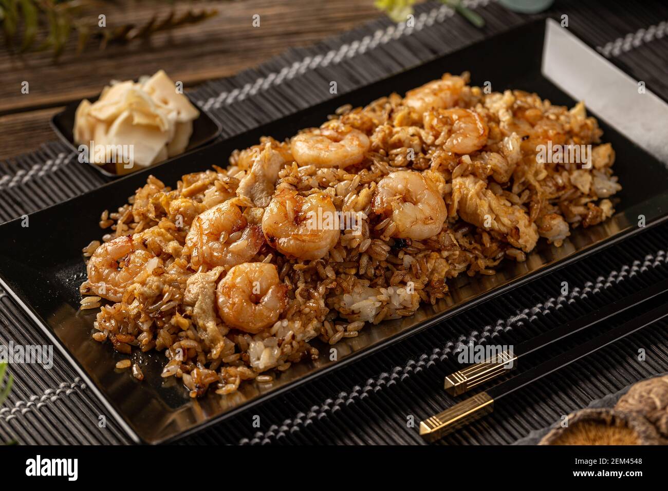 Seafood fried rice Stock Photo - Alamy