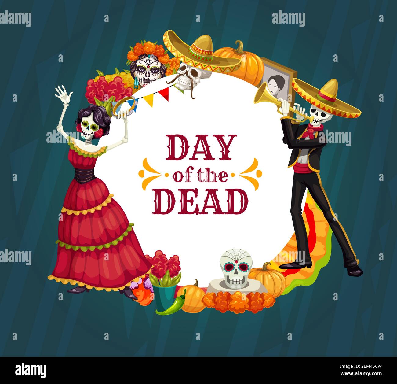 Halloween mexico dance Stock Vector Images - Alamy