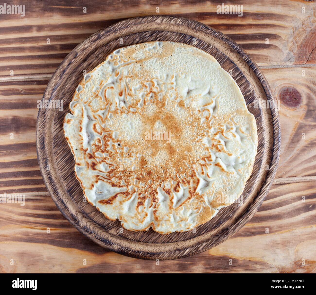 Pancake top view hi-res stock photography and images - Alamy