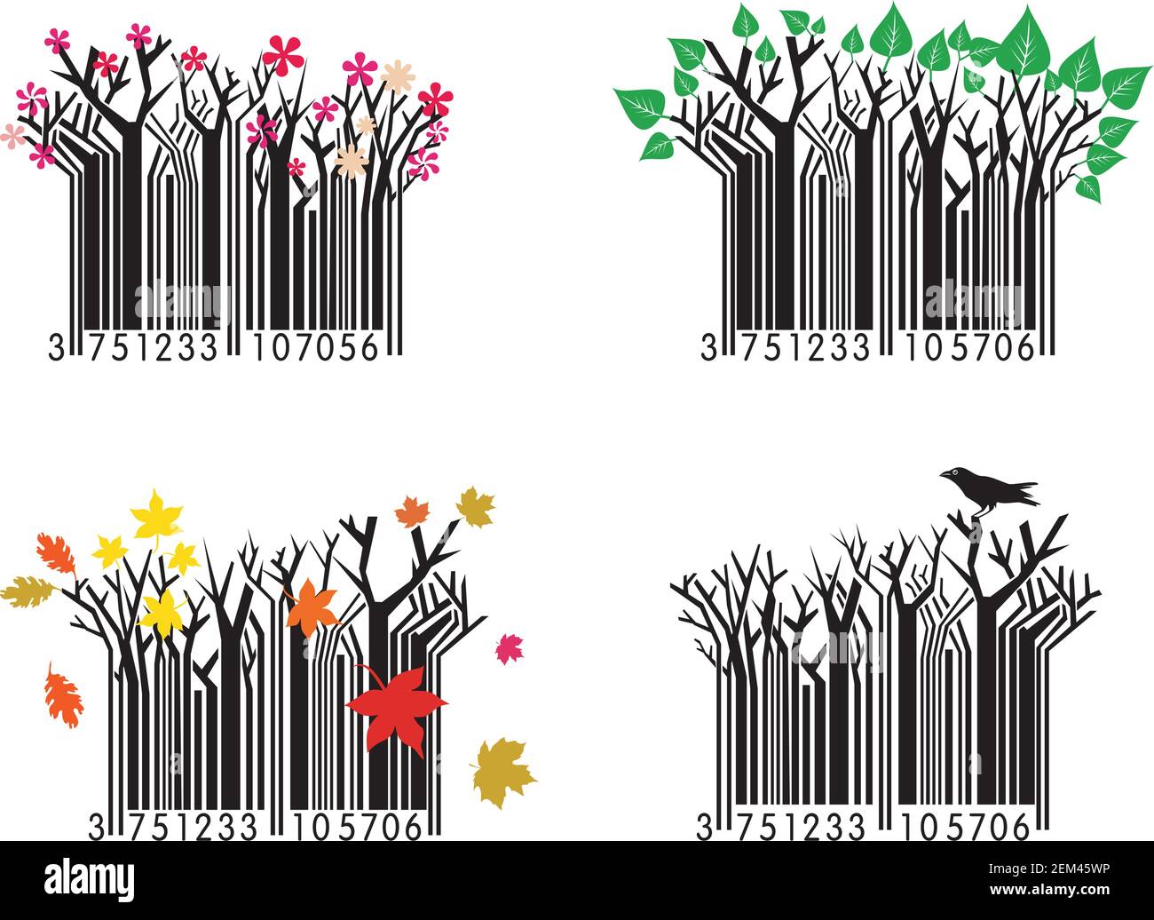 Vector Illustration of barcode Stock Vector Image & Art - Alamy