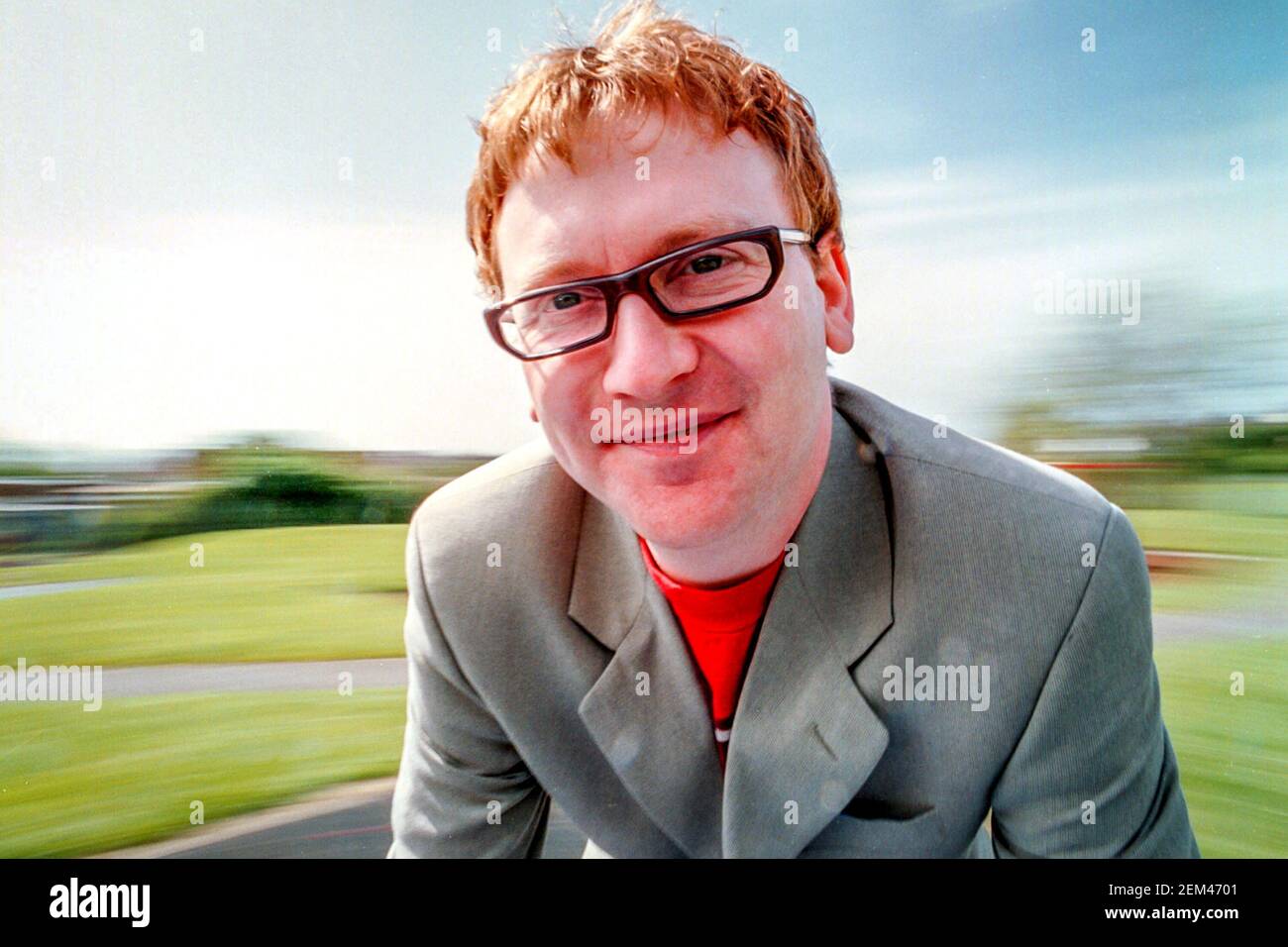 Poet Paul Farley on Brighton beach Stock Photo - Alamy