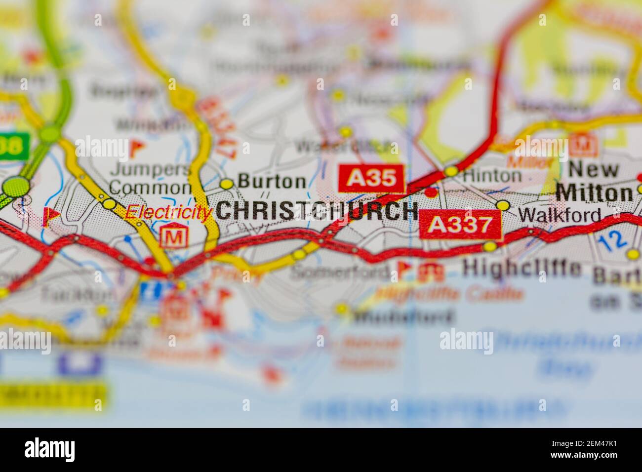 Map of christchurch hi-res stock photography and images - Alamy