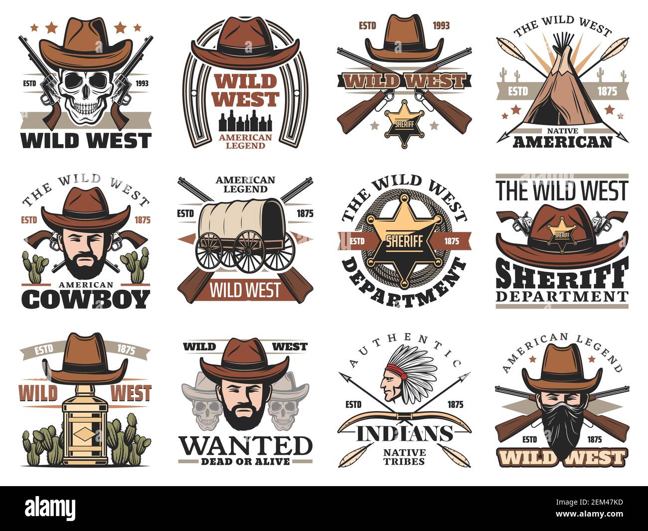 Texas ranger wagon Stock Vector Images - Alamy