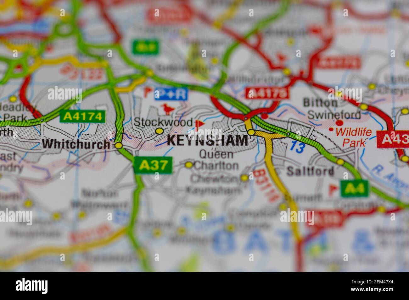 Map Of Keynsham High Resolution Stock Photography and Images - Alamy