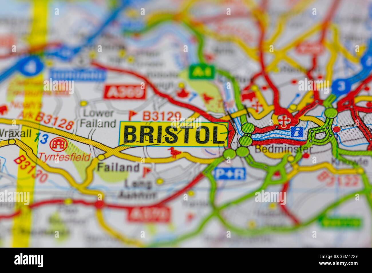 Map of bristol hi-res stock photography and images - Alamy