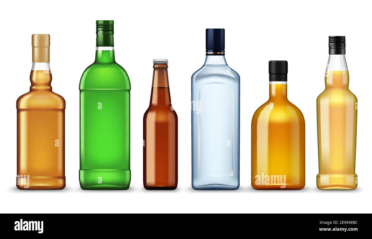 Empty whisky glass Stock Vector Images - Alamy