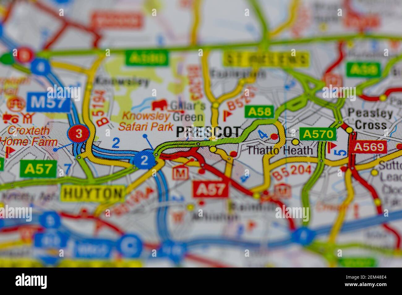 Map of prescot hi-res stock photography and images - Alamy