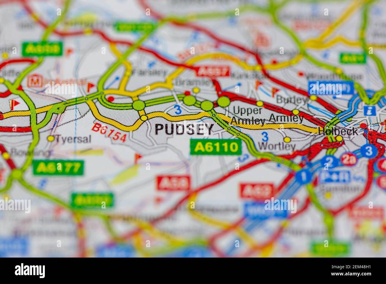 Pudsey Map High Resolution Stock Photography and Images - Alamy