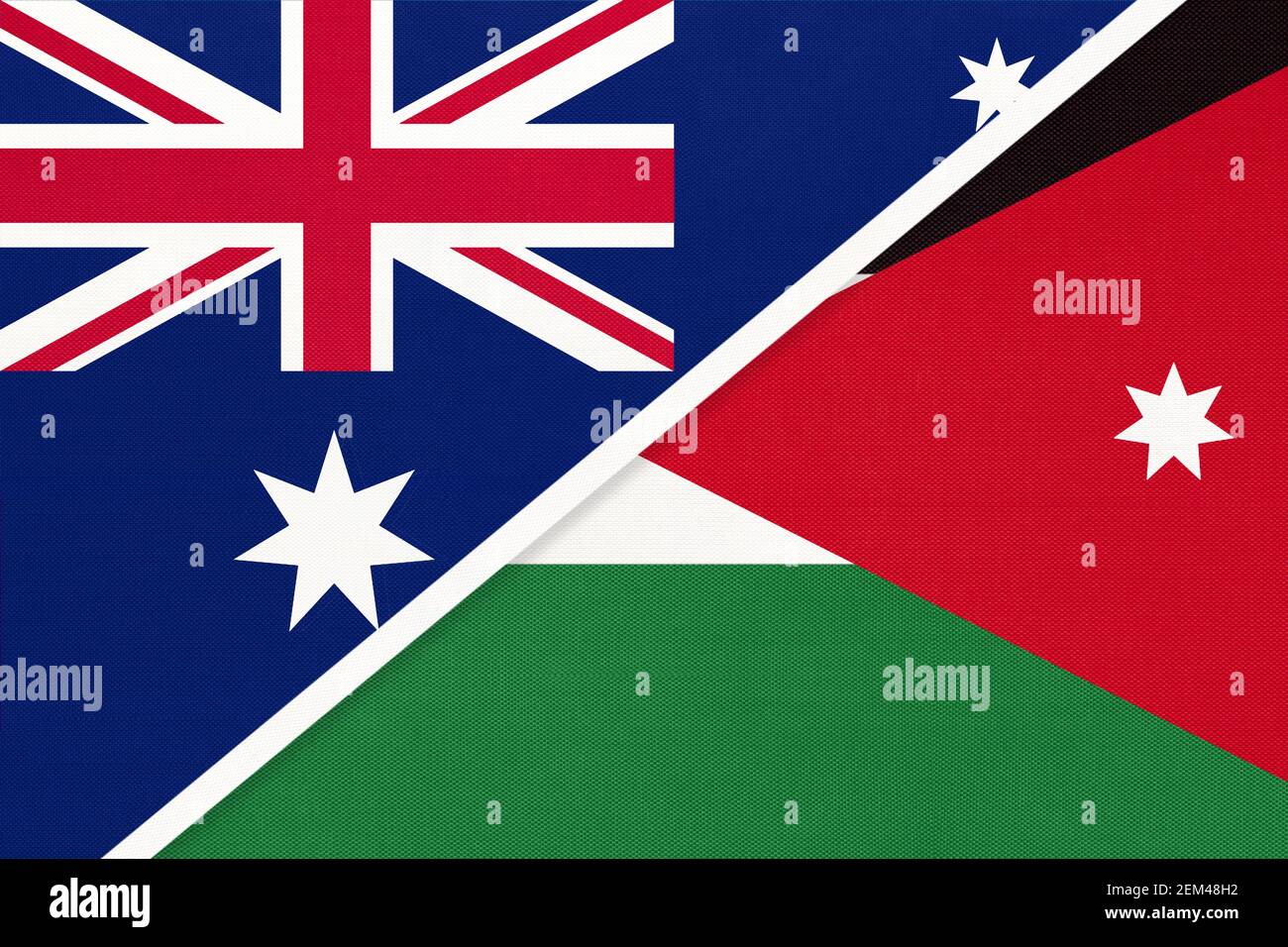 Australia Jordan Flag High Resolution Stock Photography and Images - Alamy