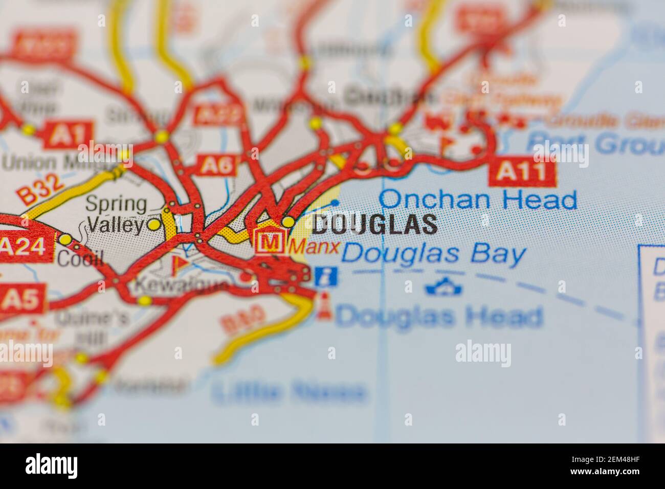Douglas map hi-res stock photography and images - Alamy