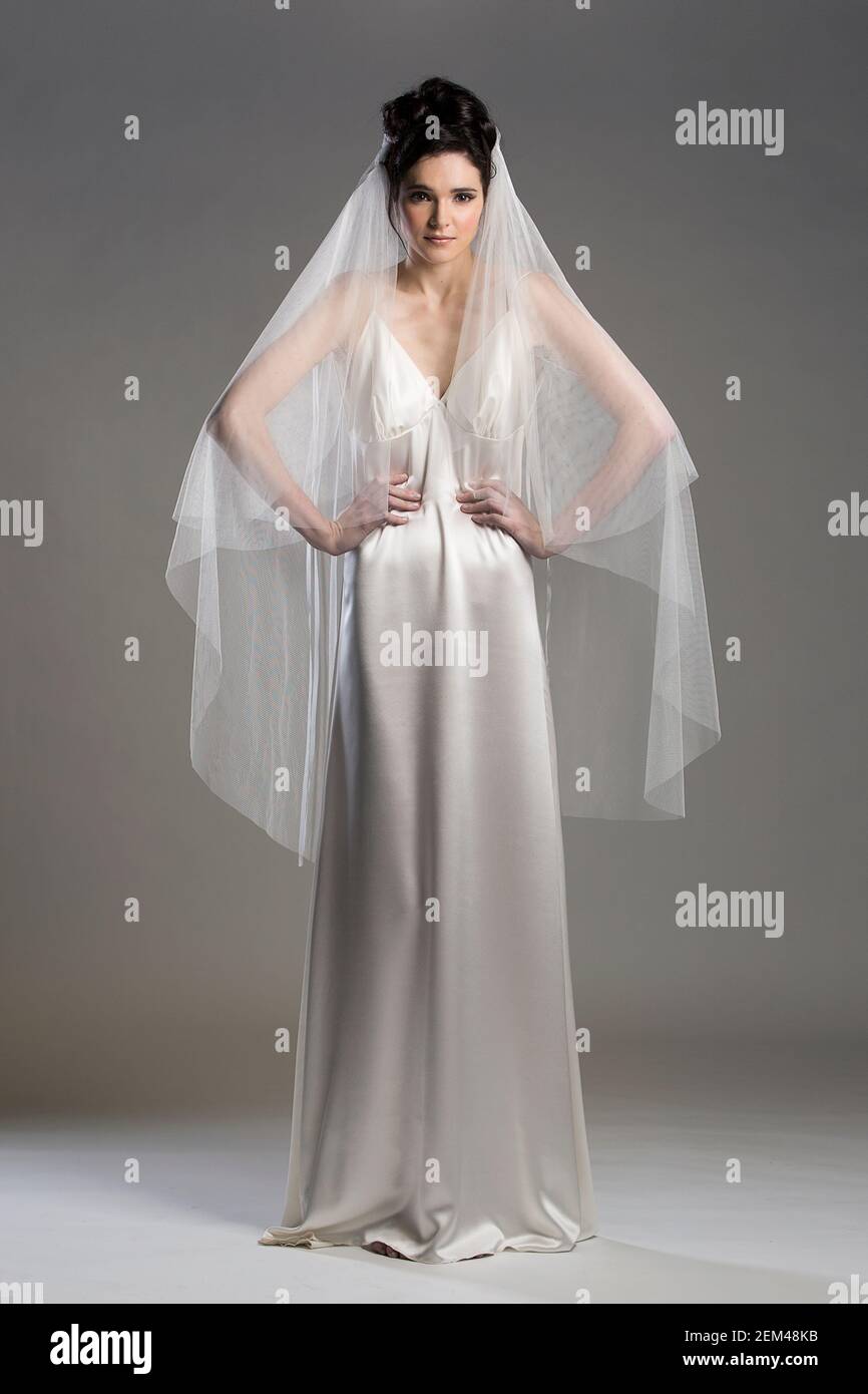 Lace Wedding veil Stock Photo - Alamy