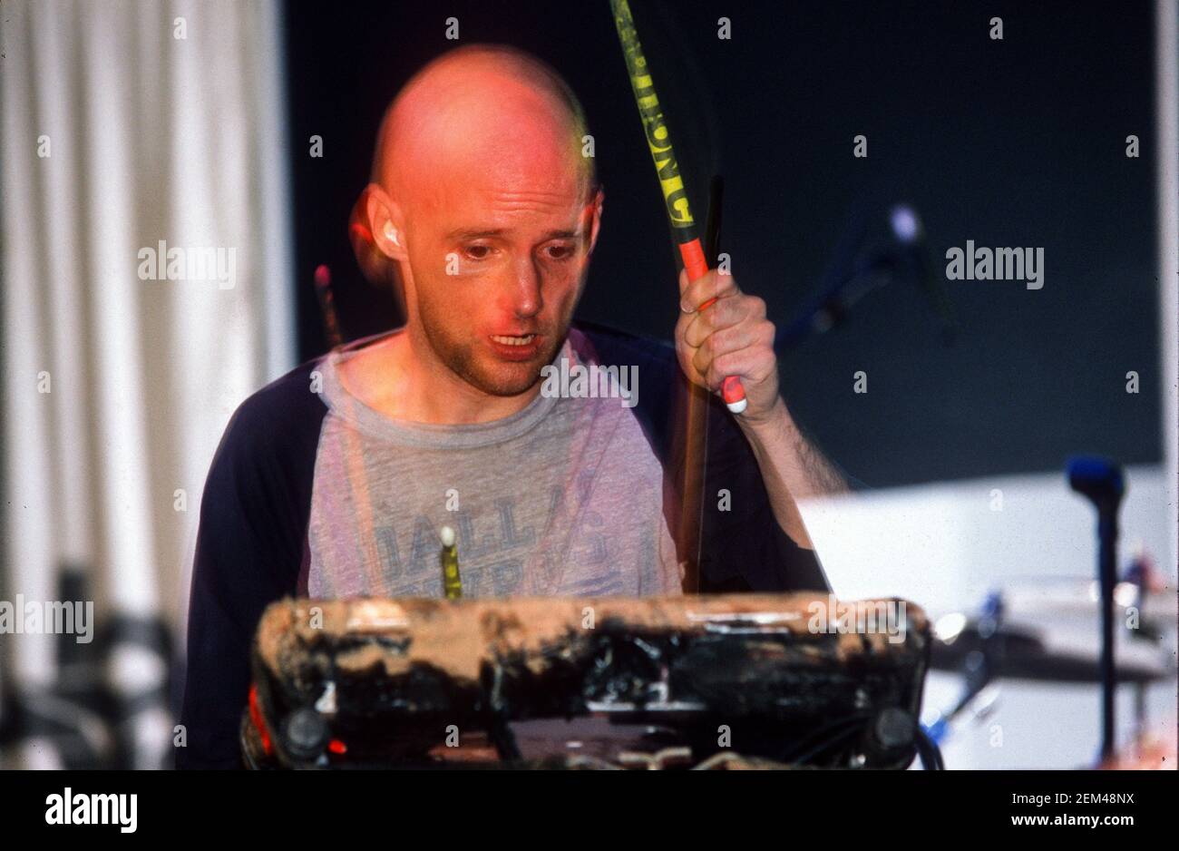 Moby performing at the Homelands festival 2000, Winchester, Hampshire ...