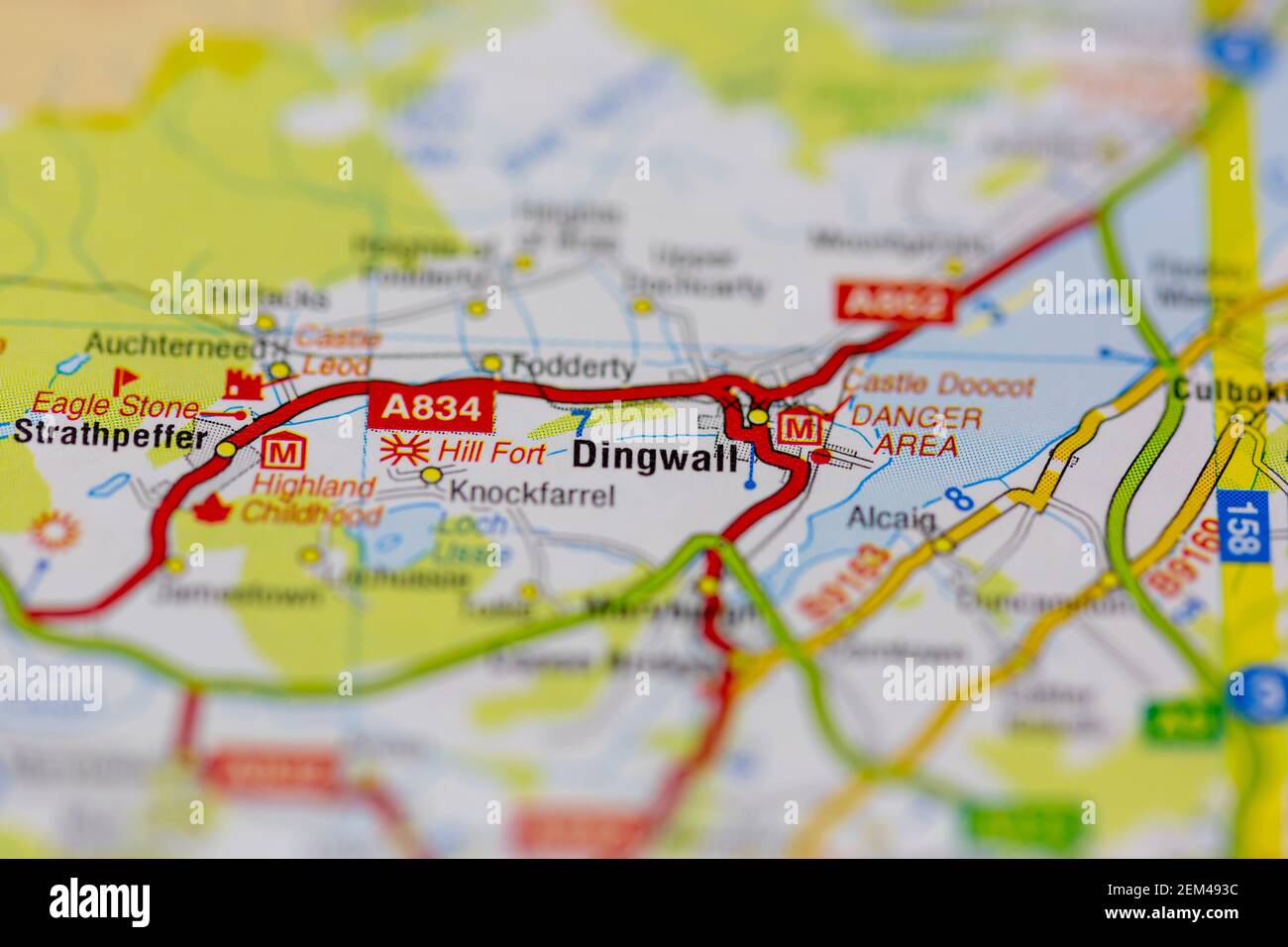 Dingwall map hi-res stock photography and images - Alamy
