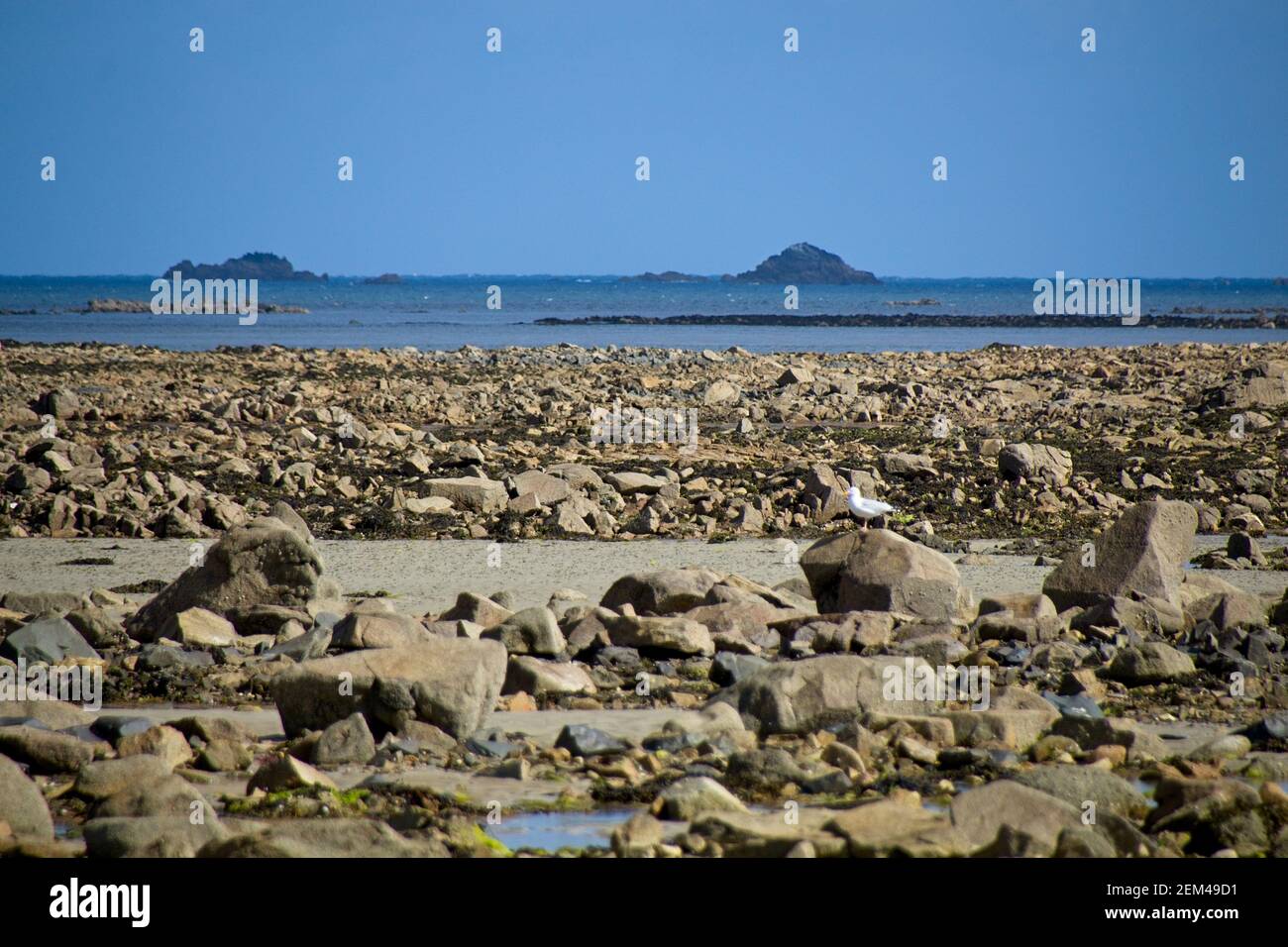 Brittany beach view hi-res stock photography and images - Alamy