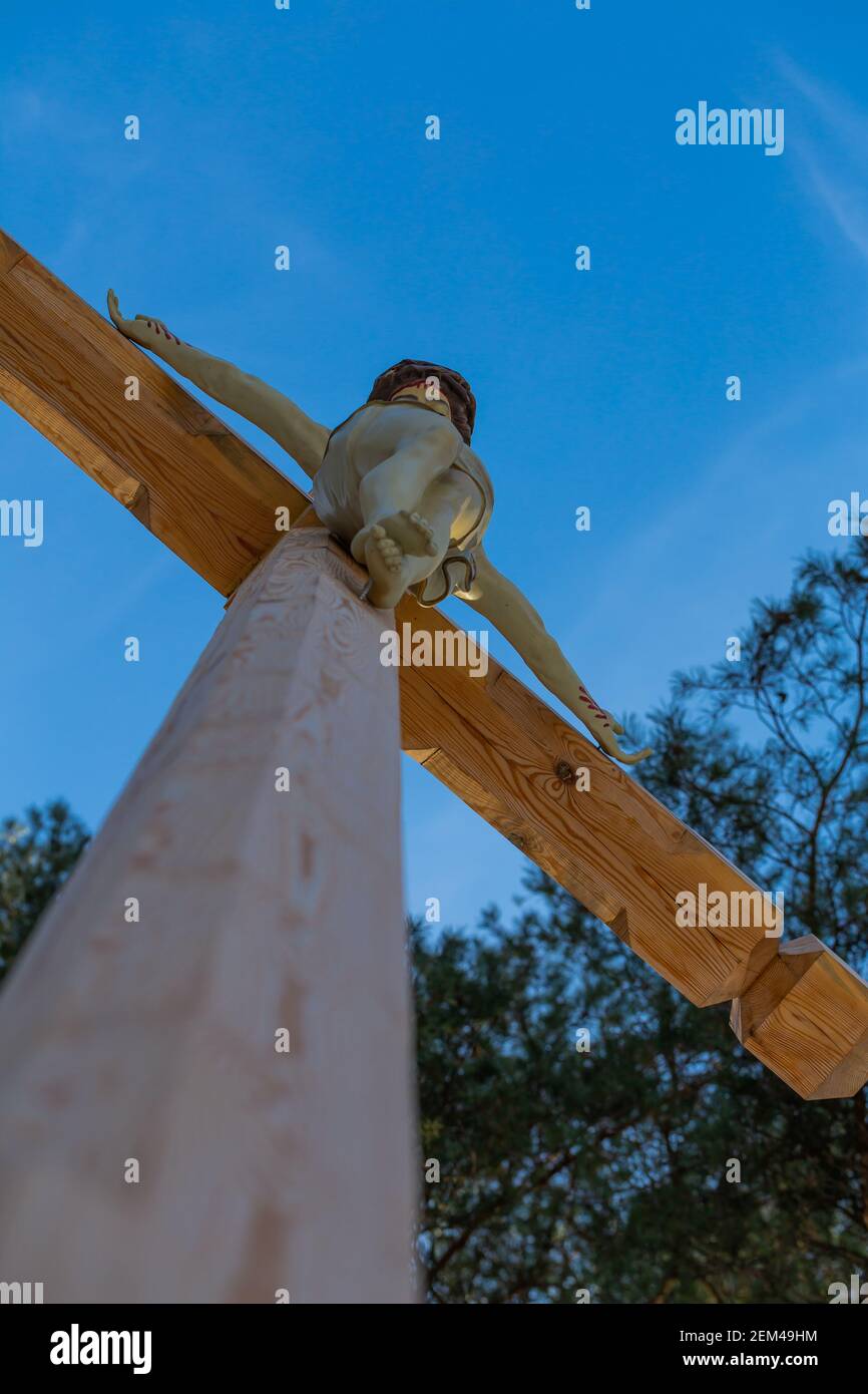 Catholicism roadside cross hi-res stock photography and images - Alamy