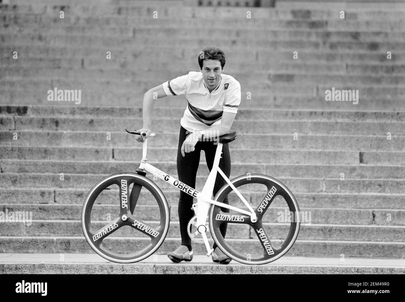 Graeme Obree August 1993Scottish Cyclist Stock Photo - Alamy