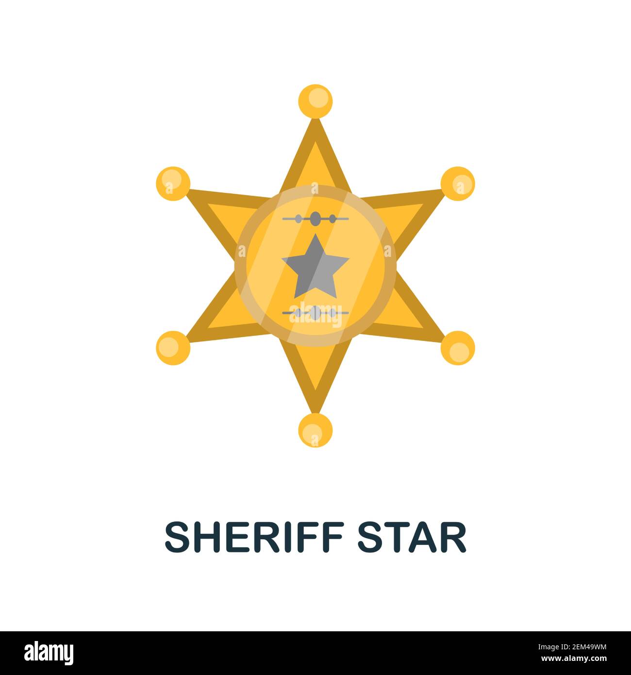 Western Sheriff Badge Template