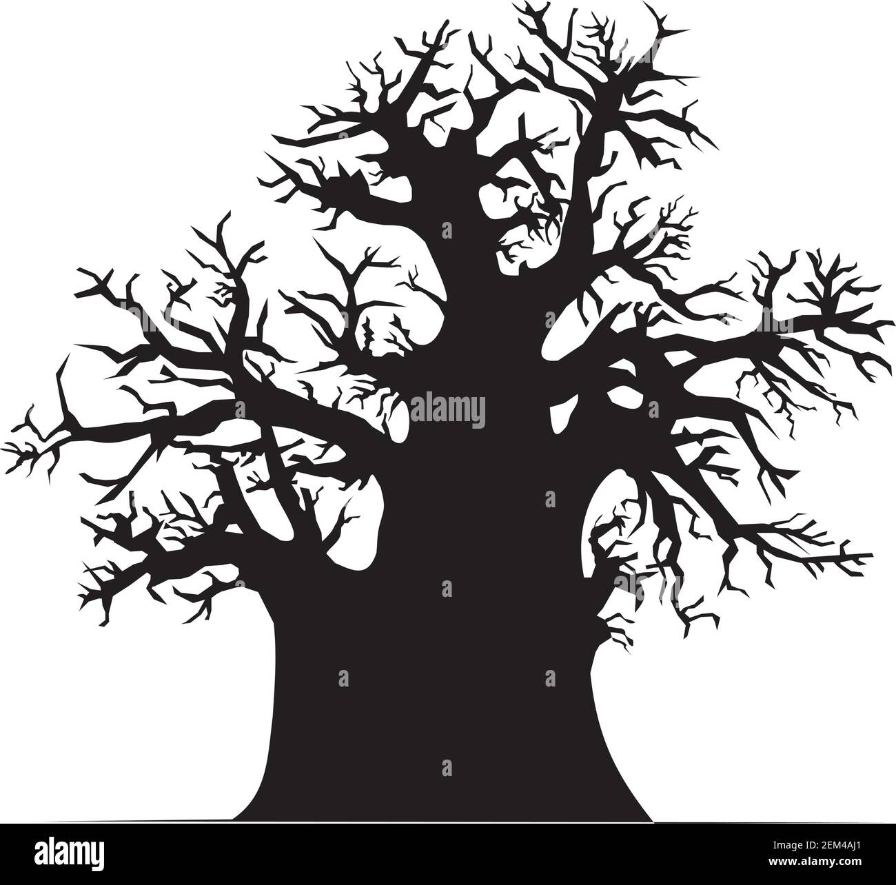 Baobab tree illustration Stock Vector Image & Art - Alamy