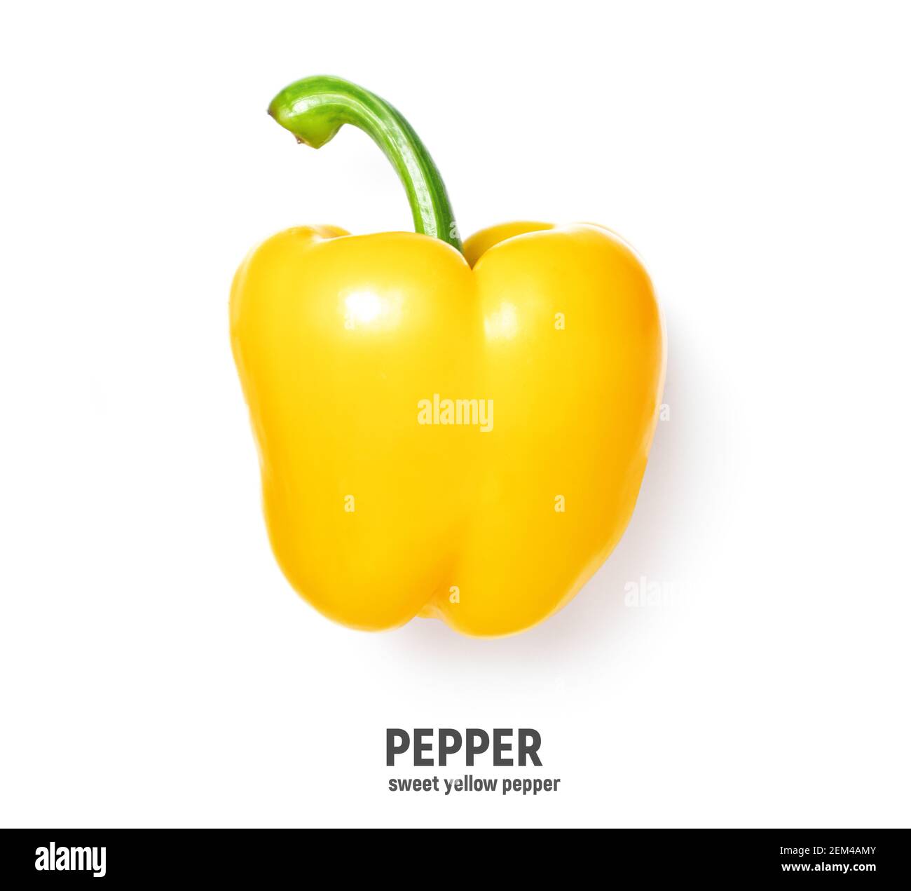 Bell pepper top view Cut Out Stock Images & Pictures - Alamy