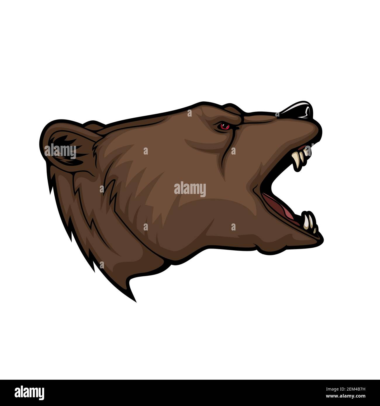 Bear or grizzly animal head vector mascot. Sport, hunting and zoo ... Bear or grizzly animal head vector mascot. Sport, hunting and zoo ...